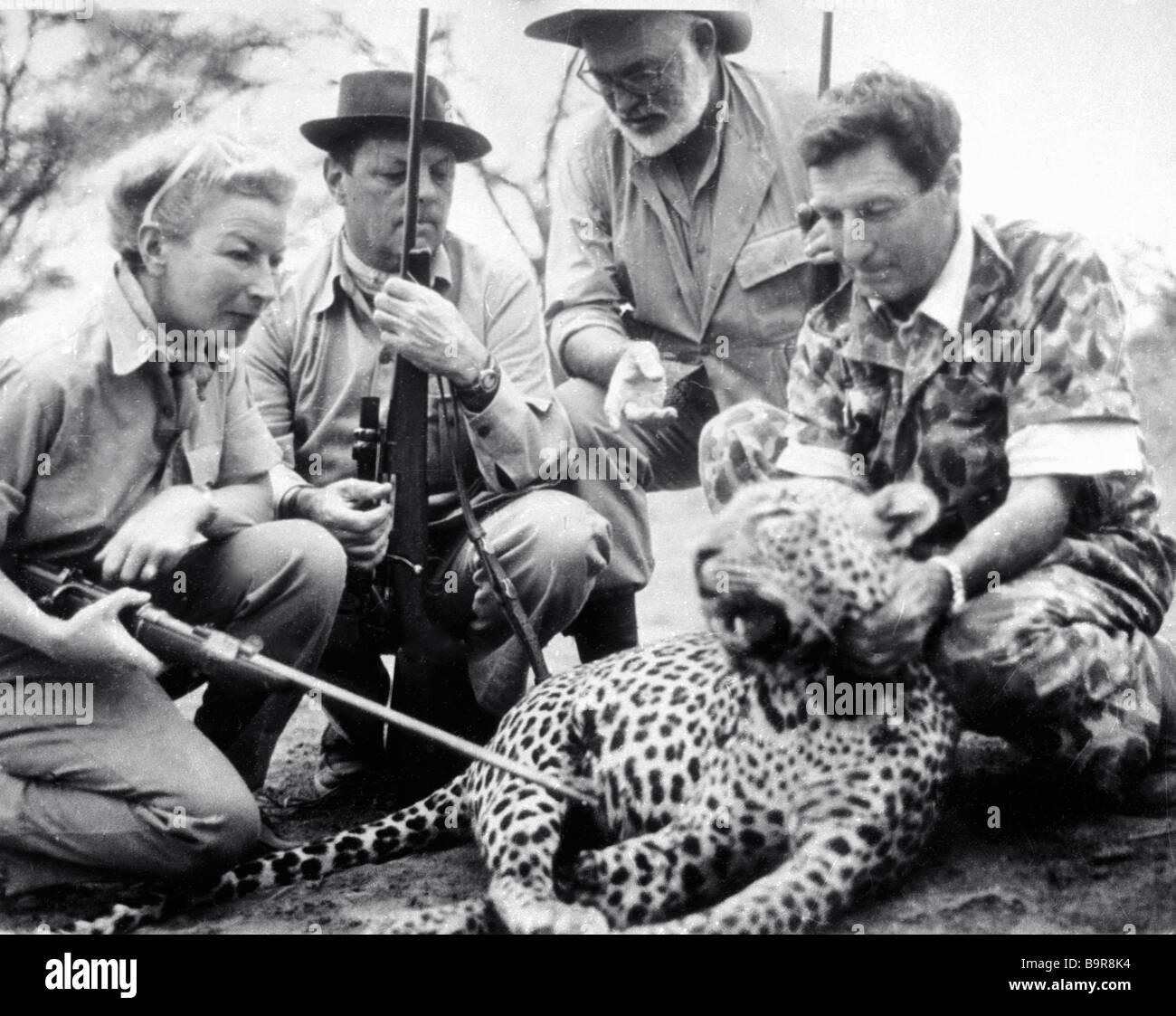 Ernest Hemingway second from right his friend Mario Menocal second from ...