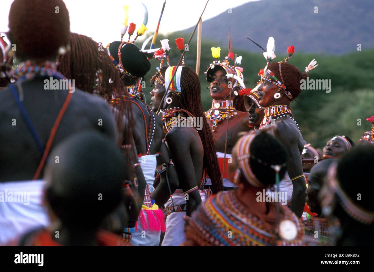 Samburu warriors wedding ceremony hi-res stock photography and images ...