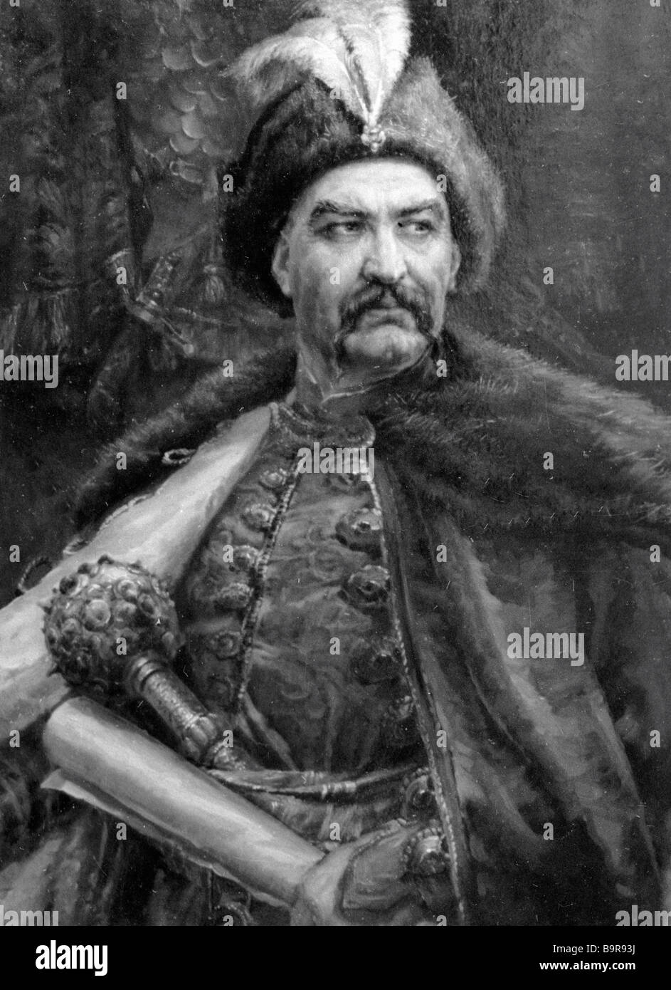 Mikhail Hmelko Portrait of Bohdan Khmelnitsky Hetman of Ukraine ...