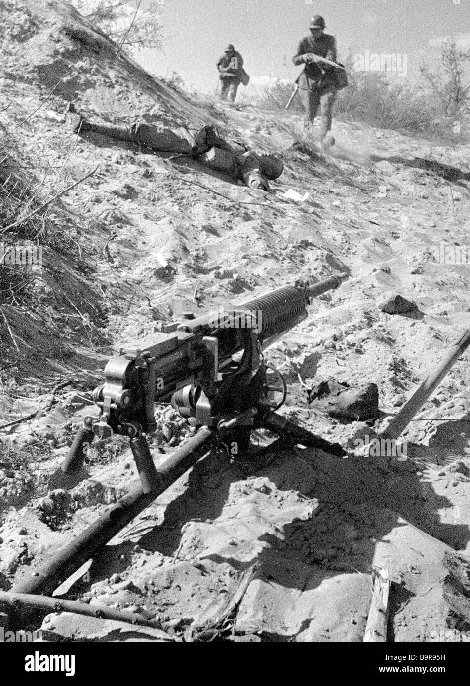 Japanese machine gunner killed in the battle of Khalkhin Gol Stock ...