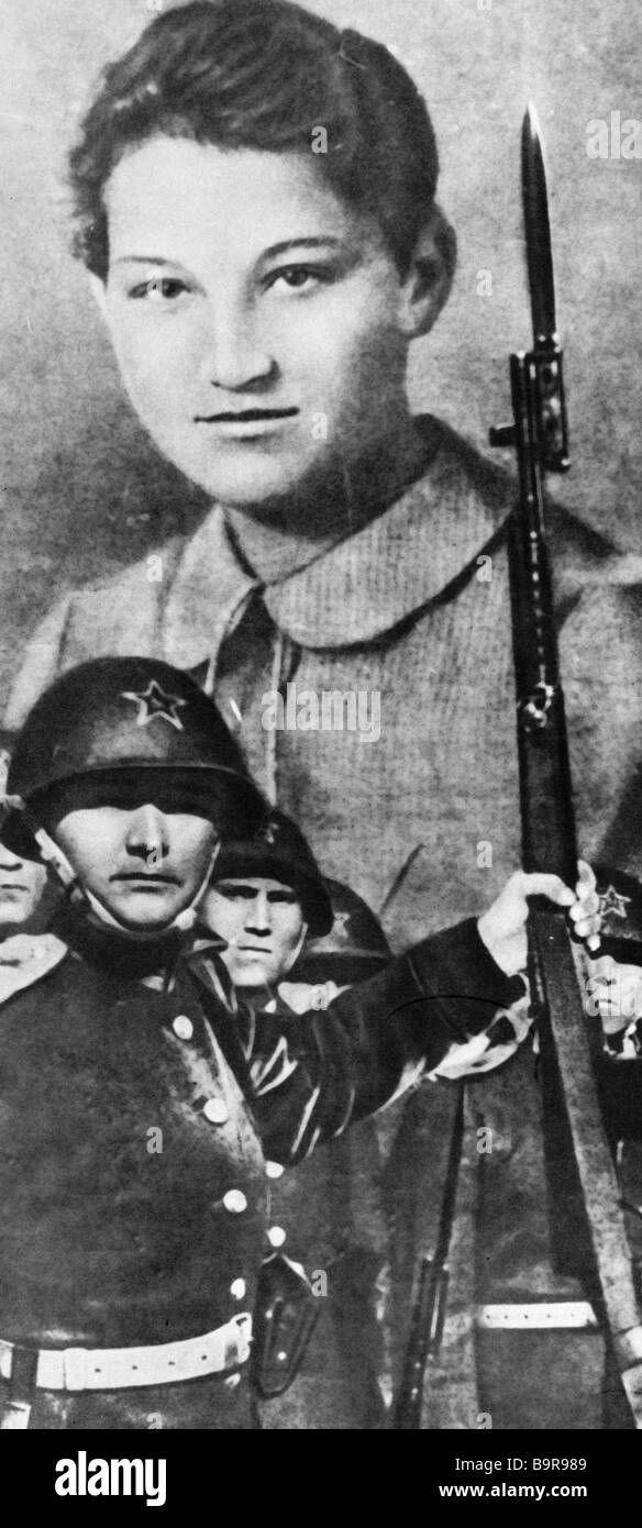 World War II partisan fighter Zoya Kosmodemyanskaya Hero of the Soviet ...