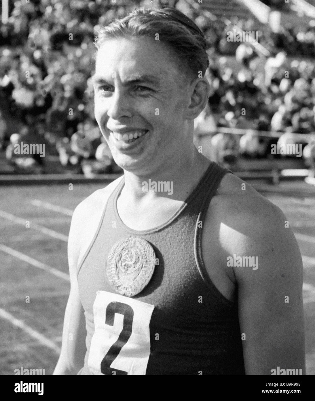 Soviet athlete A Ignatyev Stock Photo - Alamy