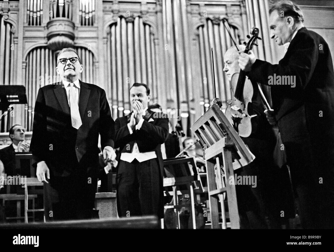 Dmitry Shostakovich classic Soviet composer left and orchestra ...