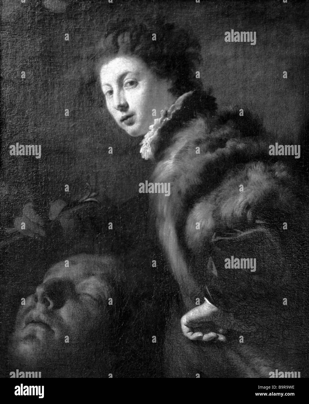 Reproduction of painting David with the Head of Goliath by Domenico ...