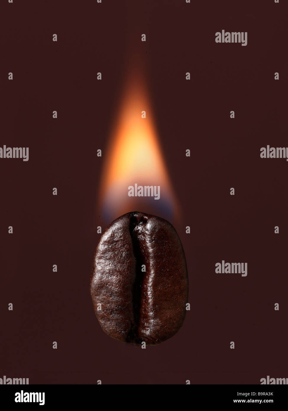Coffee Bean on fire Stock Photo - Alamy