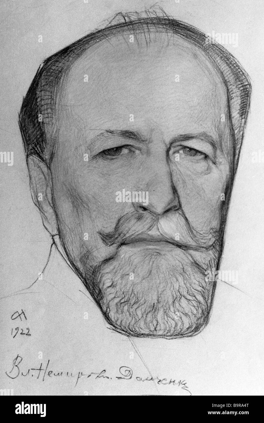 Portrait of stage director and master teacher Vladimir Nemirovich ...