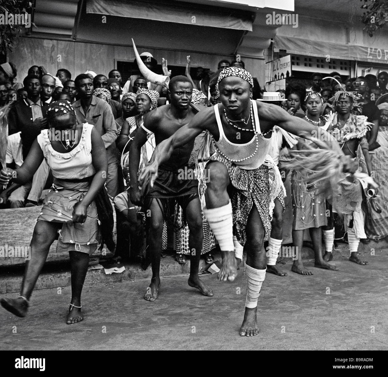 People of Dakar perform a folk dance at the 1st world African art ...