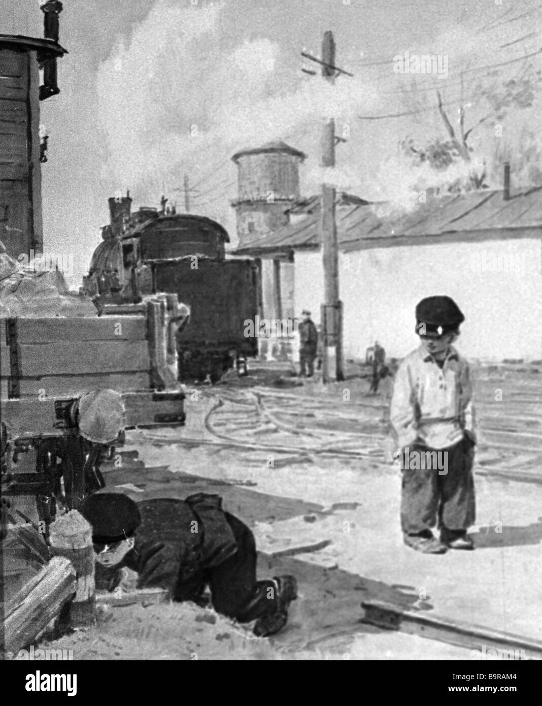 David Dubinsky On the Railroad Track An illustration to Arkady Gaidar s ...