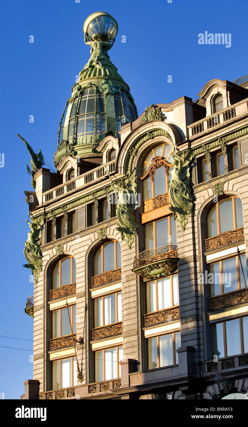 Russia, Saint Petersburg, Singer House with Art Nouveau Style ...