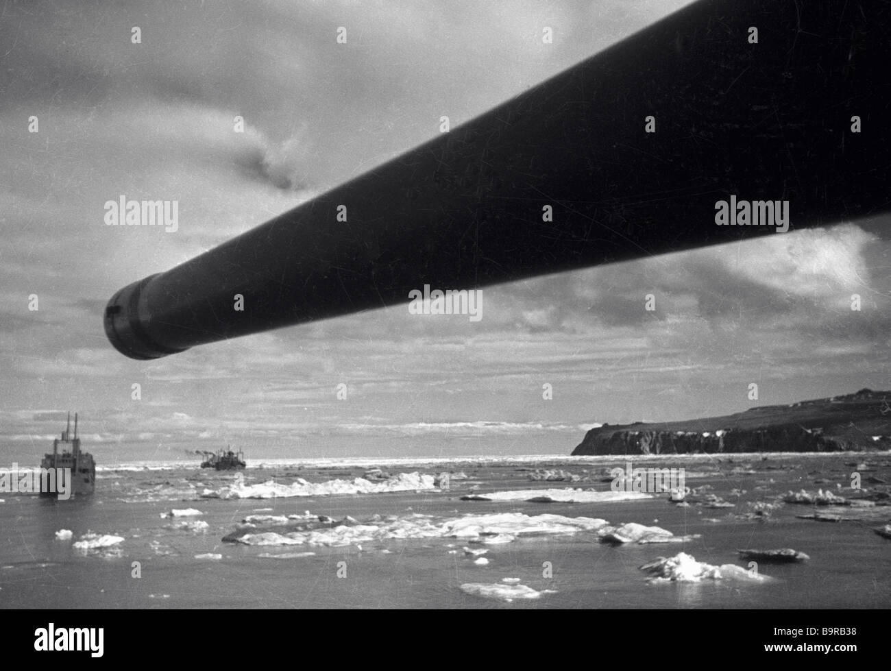 The Joseph Stalin ice boat pilots military convoys along the Northern ...