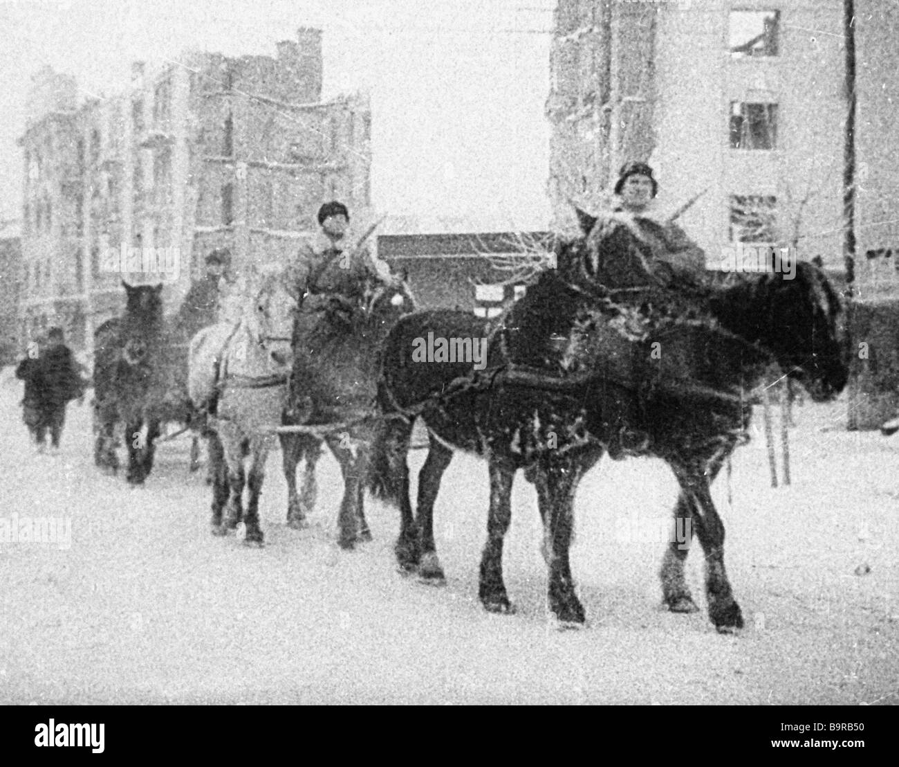 Mounted Soviet soldiers during the 1941 1945 Great Patriotic War Stock ...
