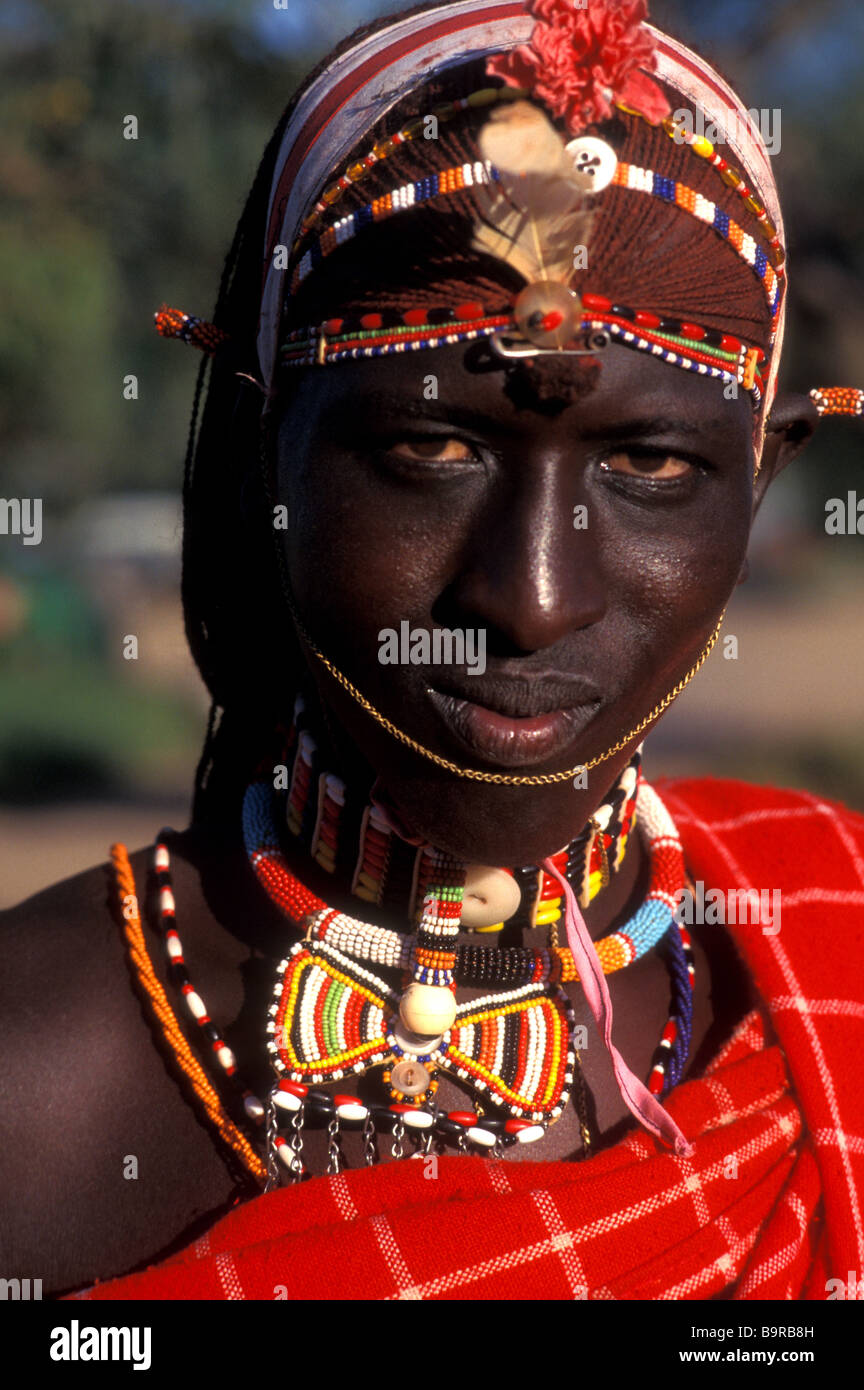 samburu warrior, maralal, kenya Stock Photo - Alamy