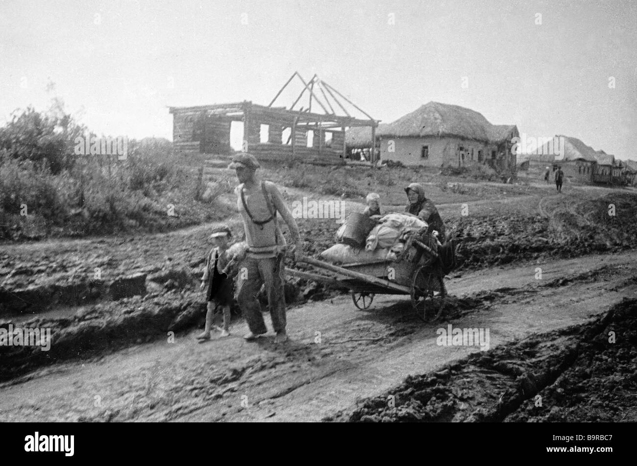 A family leaving home Stock Photo - Alamy
