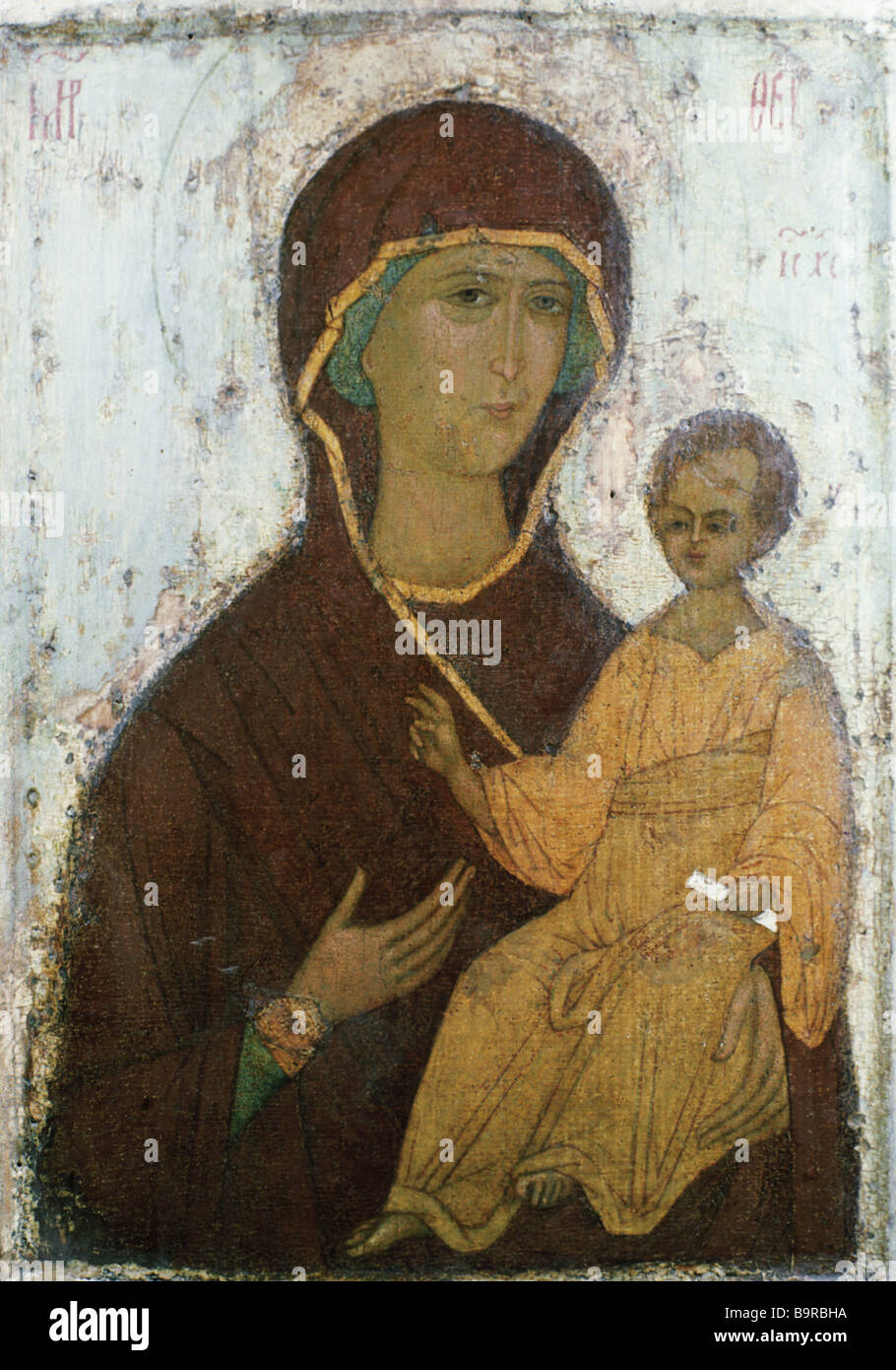 Our Lady Hodegetria Lodestar Icon Early 15th century Stock Photo - Alamy