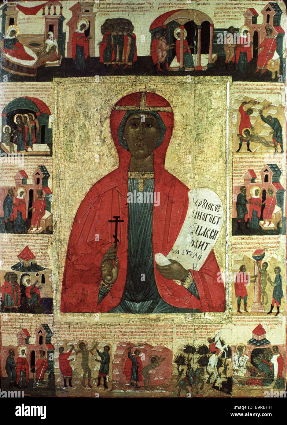 St Paraskeva Icon 15th century Stock Photo - Alamy