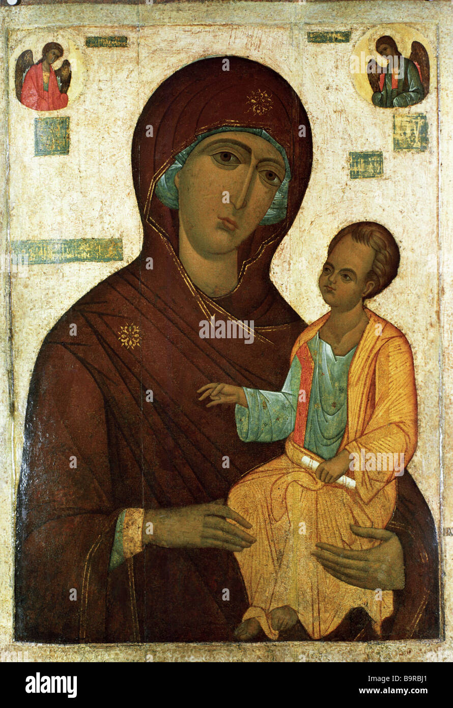 Our Lady Hodegetria Lodestar Icon Early 16th century Stock Photo - Alamy