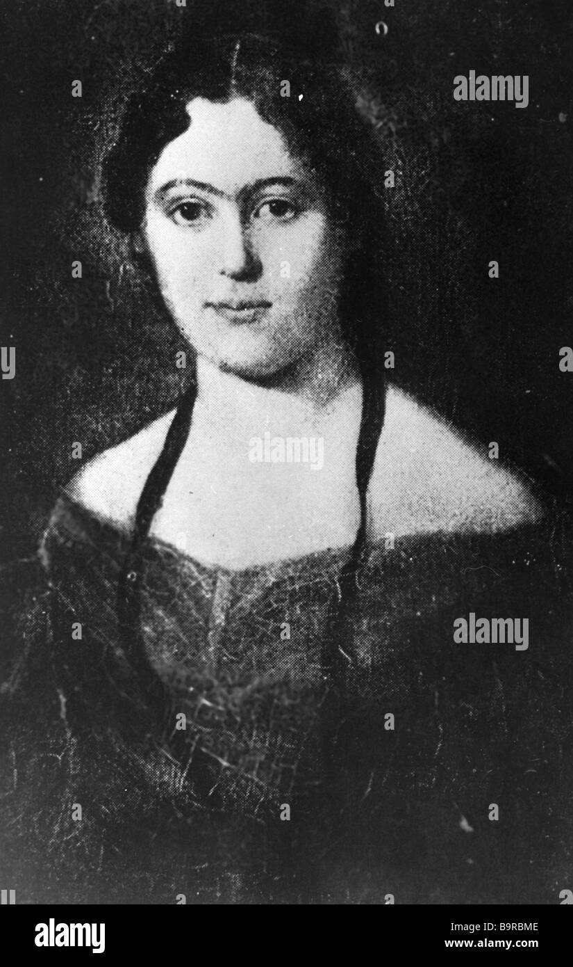 Reproduction of a portrait of Jenny Marx nee von Westphalen wife of the ...