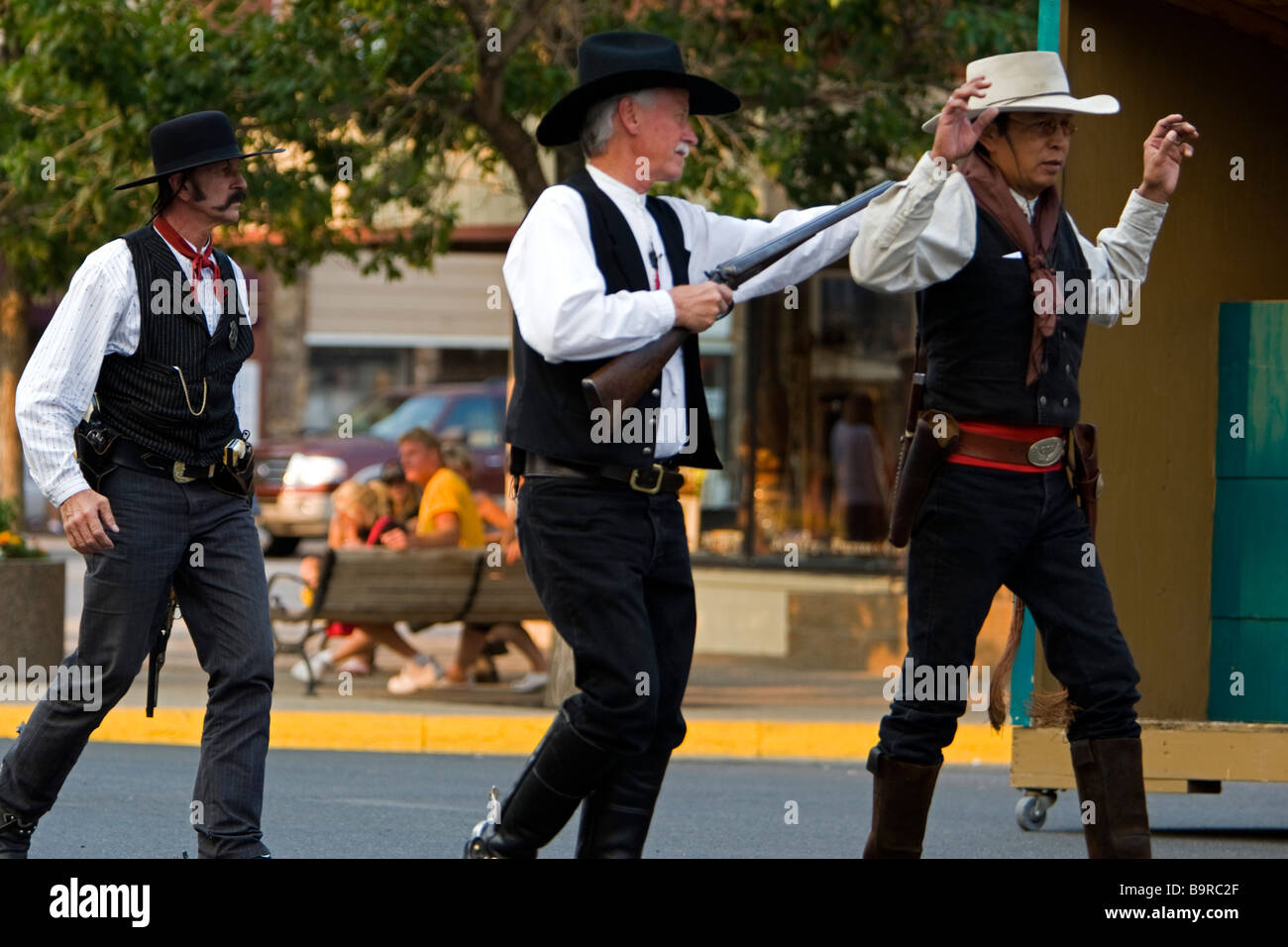 Old West Cowboy Reenactment Frontier High Resolution Stock Photography ...