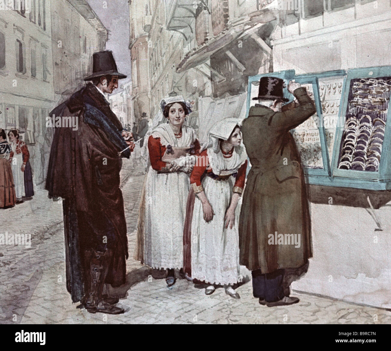 A reproduction of Alexander Ivanov s painting The Bridegroom Choosing ...