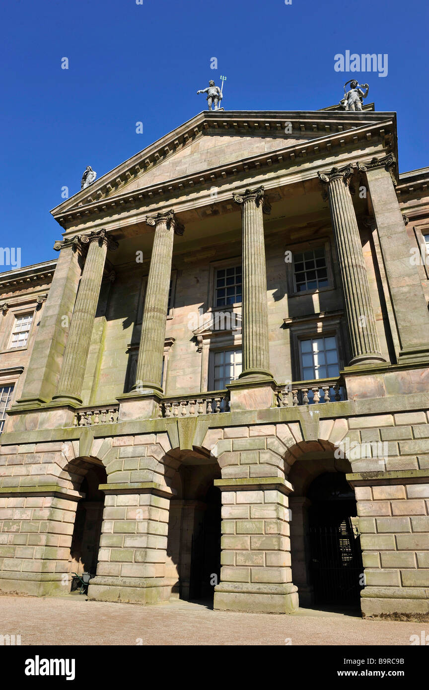 Picture shows Lyme Hall and gardens which is in Lyme Park cheshire on ...