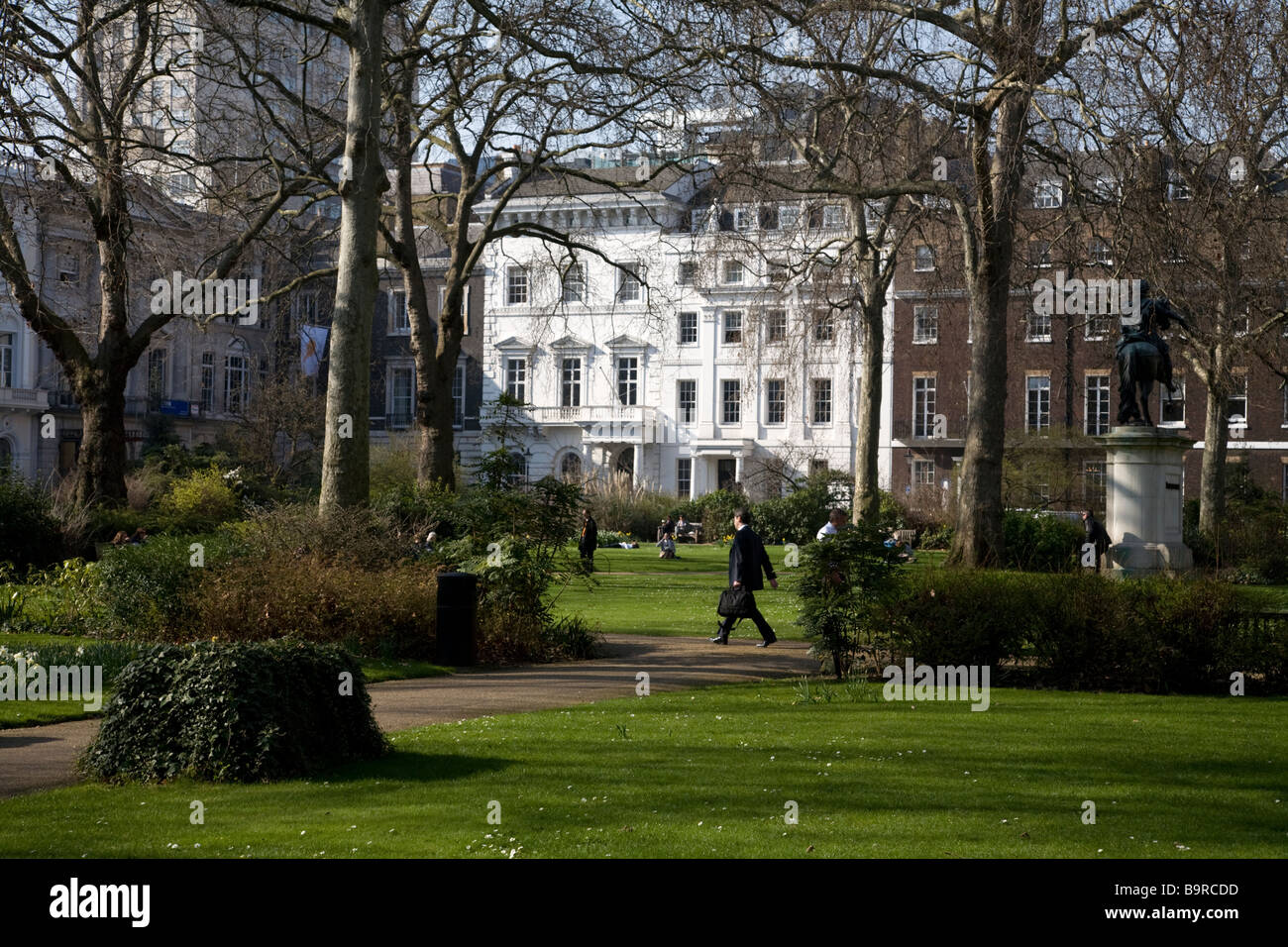 Springtime St James Square London England Stock Photo - Alamy