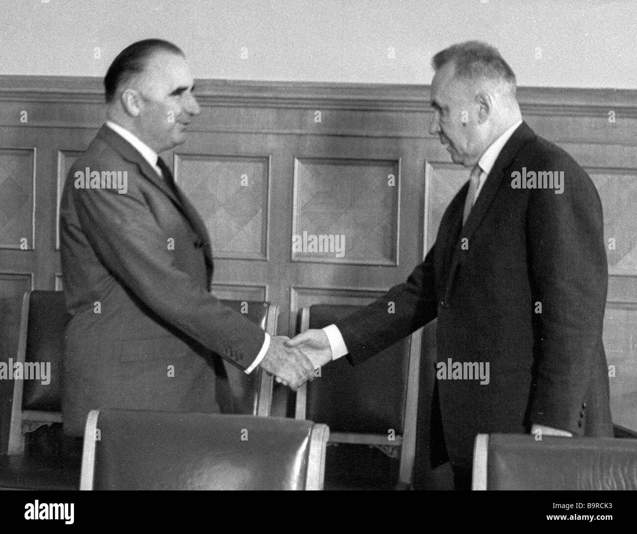 Alexei Kosygin USSR Council of Ministers Chairman Prime Minister right ...