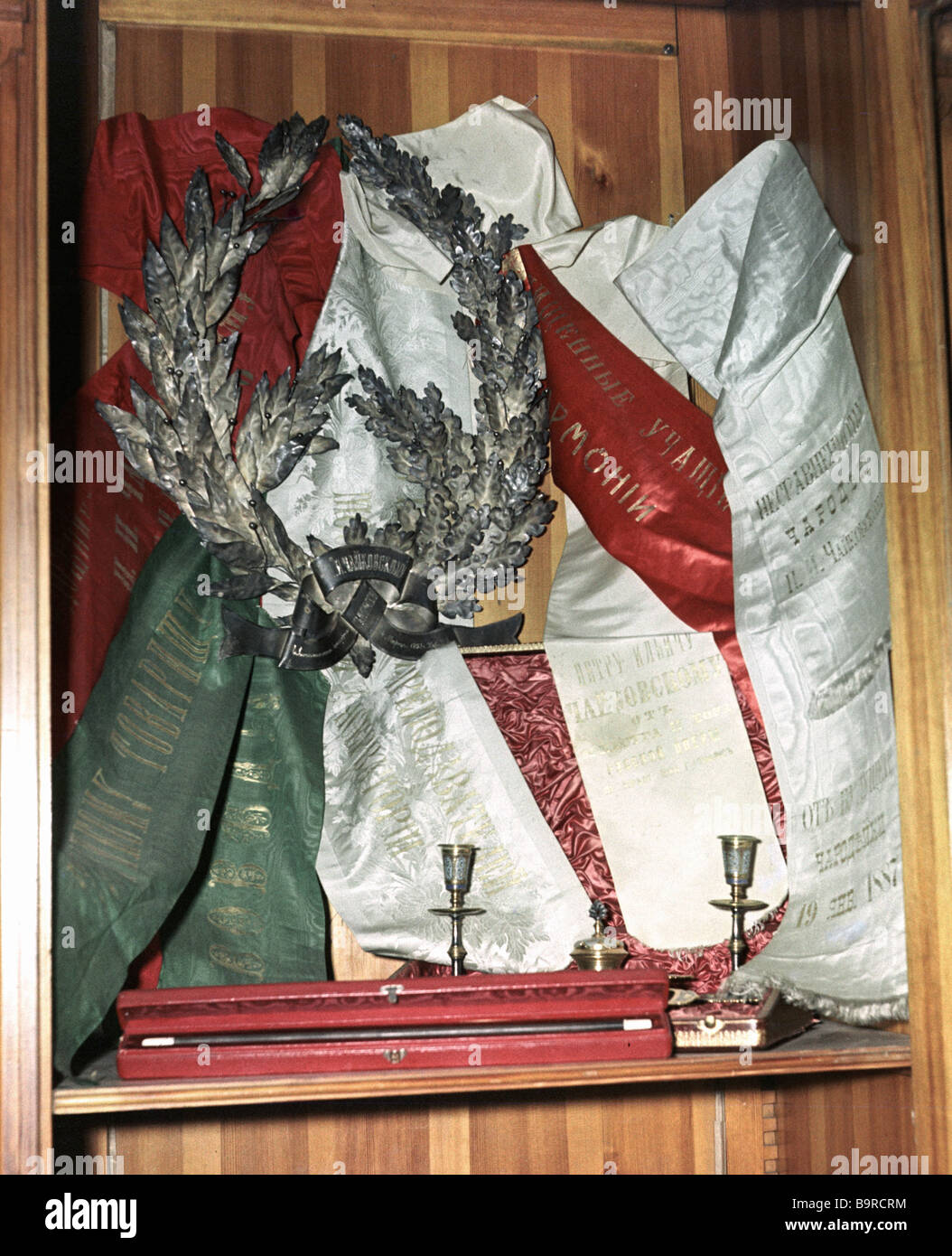 A conductor s batom silver wreaths and the clavier of the Pique Dame ...