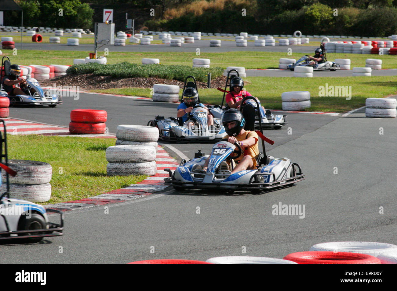 go kart racing Stock Photo - Alamy