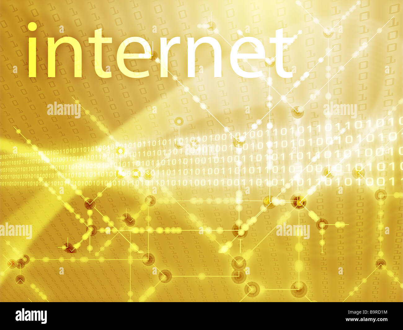 Internet illustration Digital data transfer wallpaper Stock Photo - Alamy