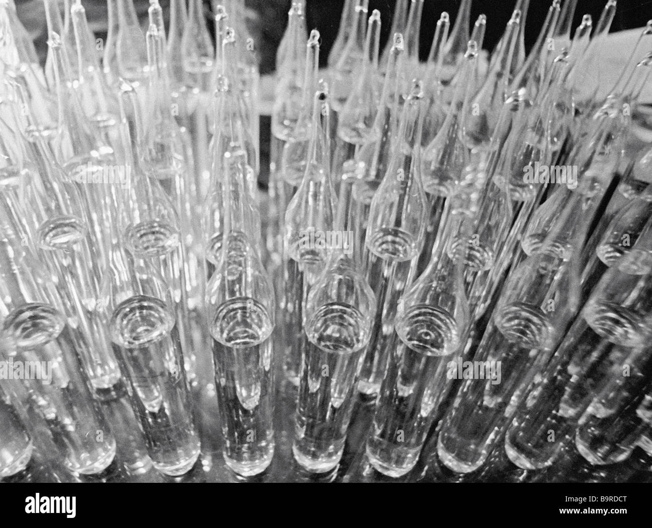 Pyrophos ampoules before being packaged at the Kazan chemicals ...
