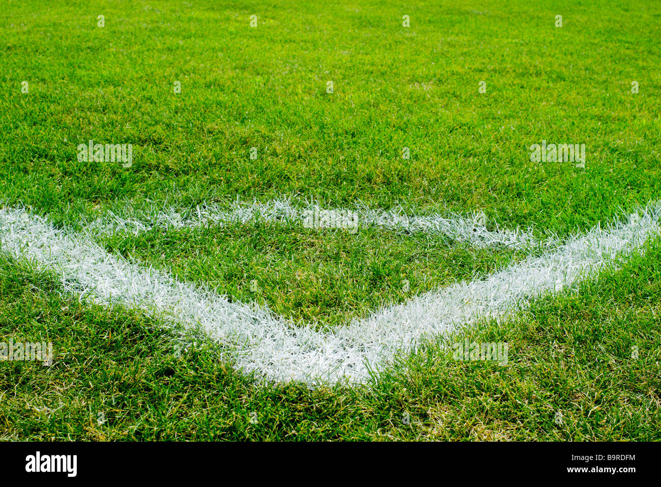 Soccer field corner concept Stock Photo - Alamy