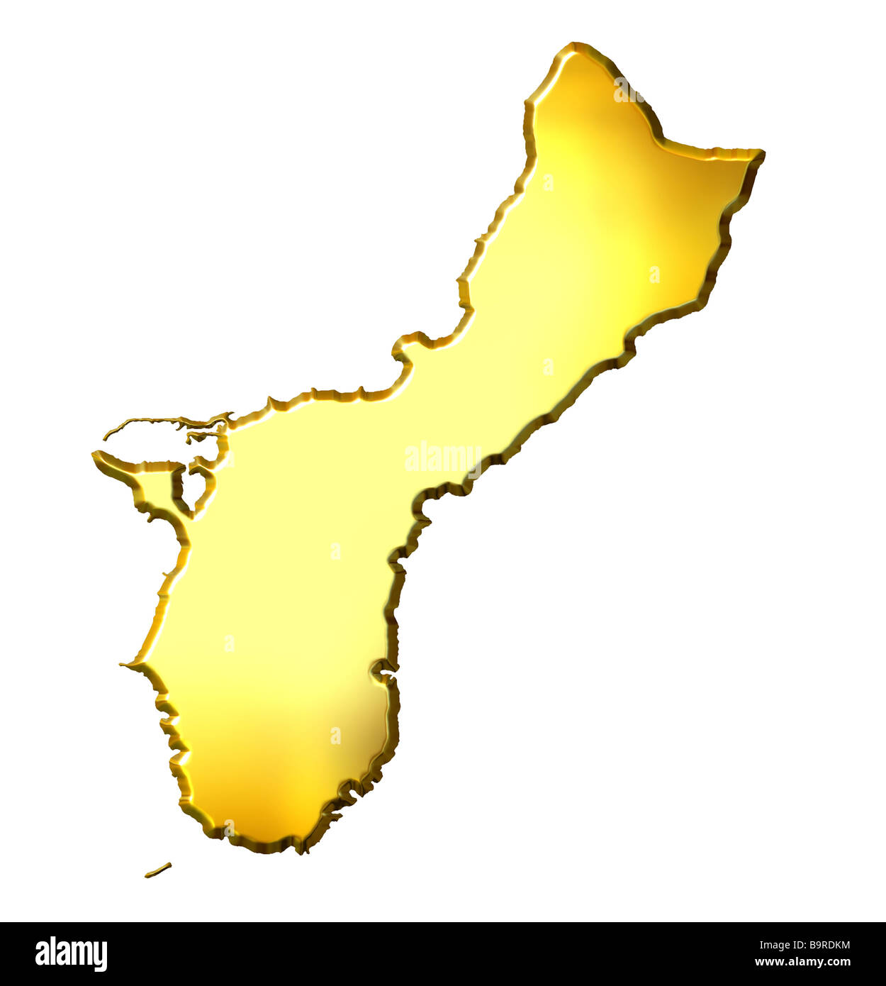 Guam map hi-res stock photography and images - Alamy