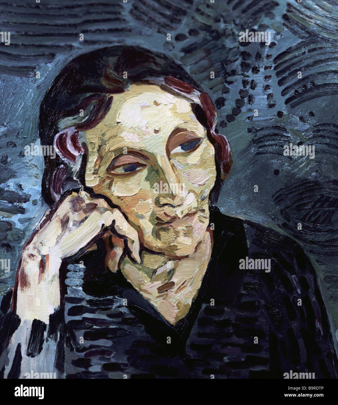 Reproduction of painting Mother s Portrait by Alexander Grigoryan Stock ...