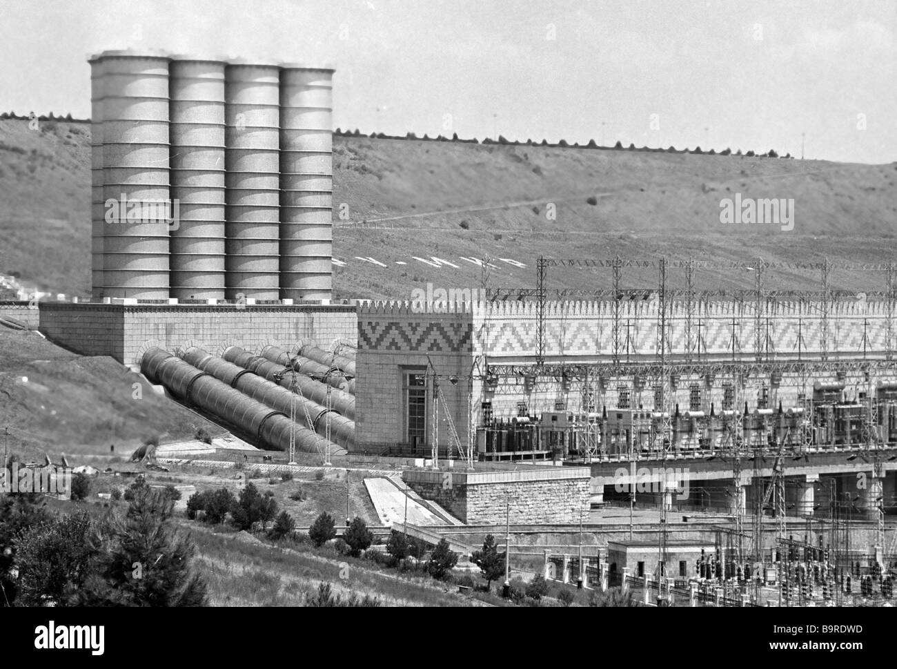 The Mingechaur hydropower plant Azerbaijan Stock Photo - Alamy