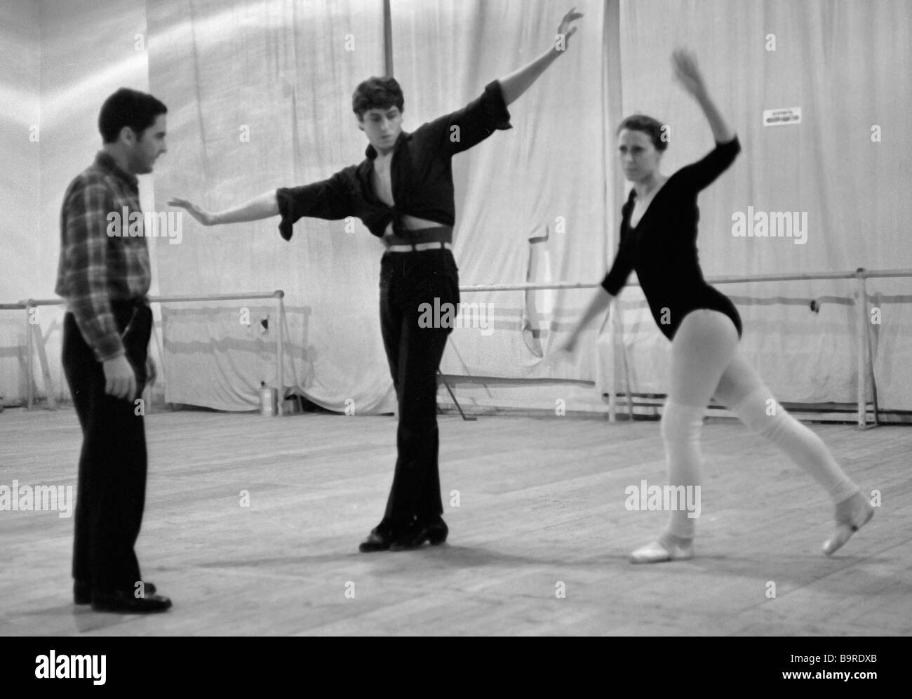 Left to right Alberto Alonso Sergei Radchenko and Maya Plisetskaya ...
