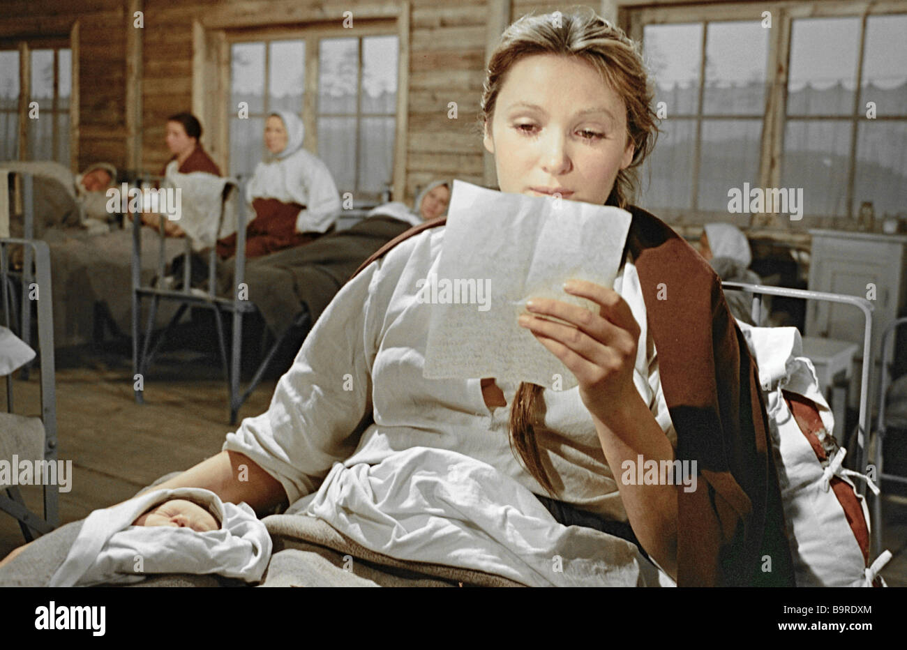 Sofya Pavlova actress of the Yermolova Moscow Theater as Anyuta in the film Communist Stock ...