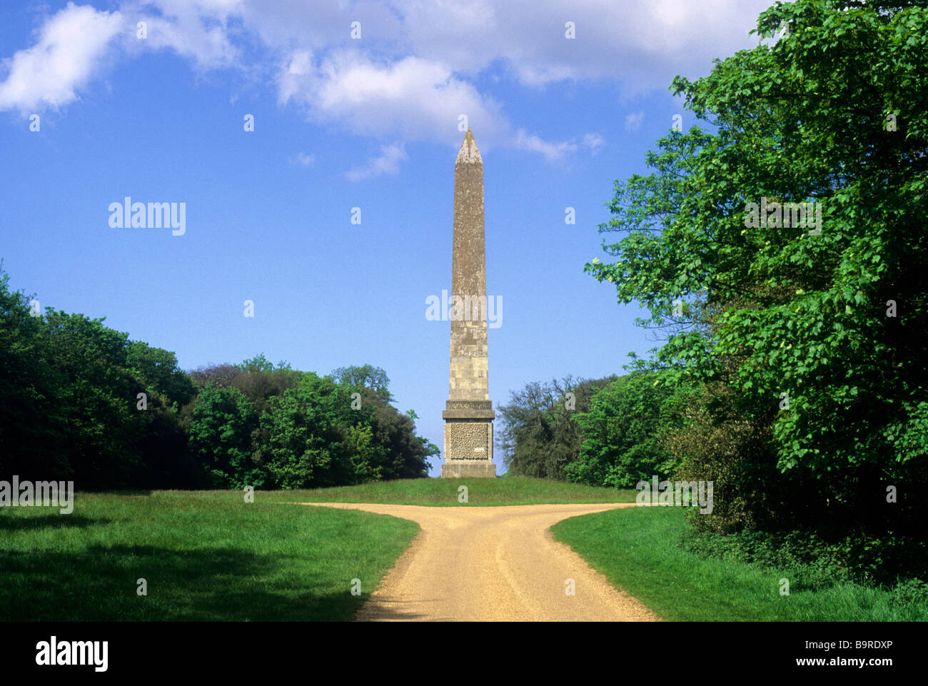 Holkham Hall Park The Obelisk column Norfolk East Anglia England UK ...