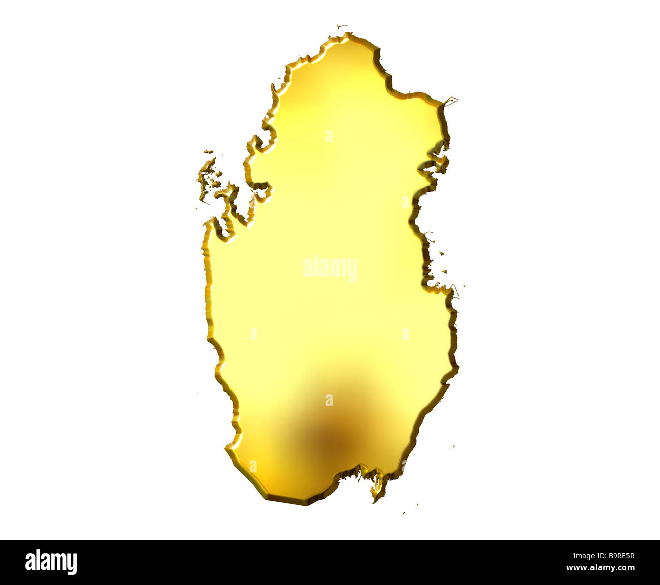 Qatar gold map hi-res stock photography and images - Alamy