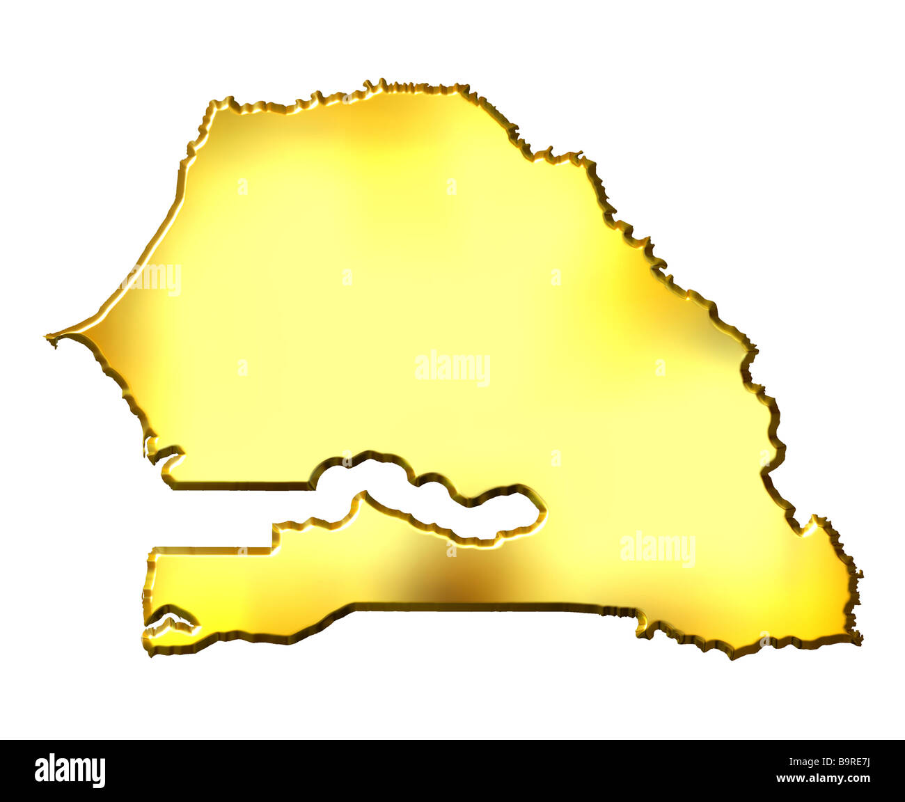 Senegal map Cut Out Stock Images & Pictures - Alamy
