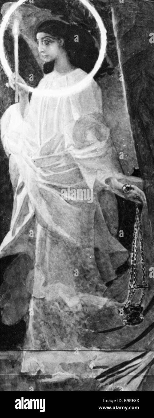 Reproduction of Mikhail Vrubel s painting Angel with Censer and Candle ...