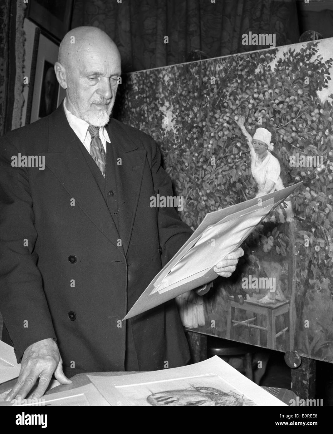 Konstantin Yuon first secretary of the board of the USSR Artists Union ...