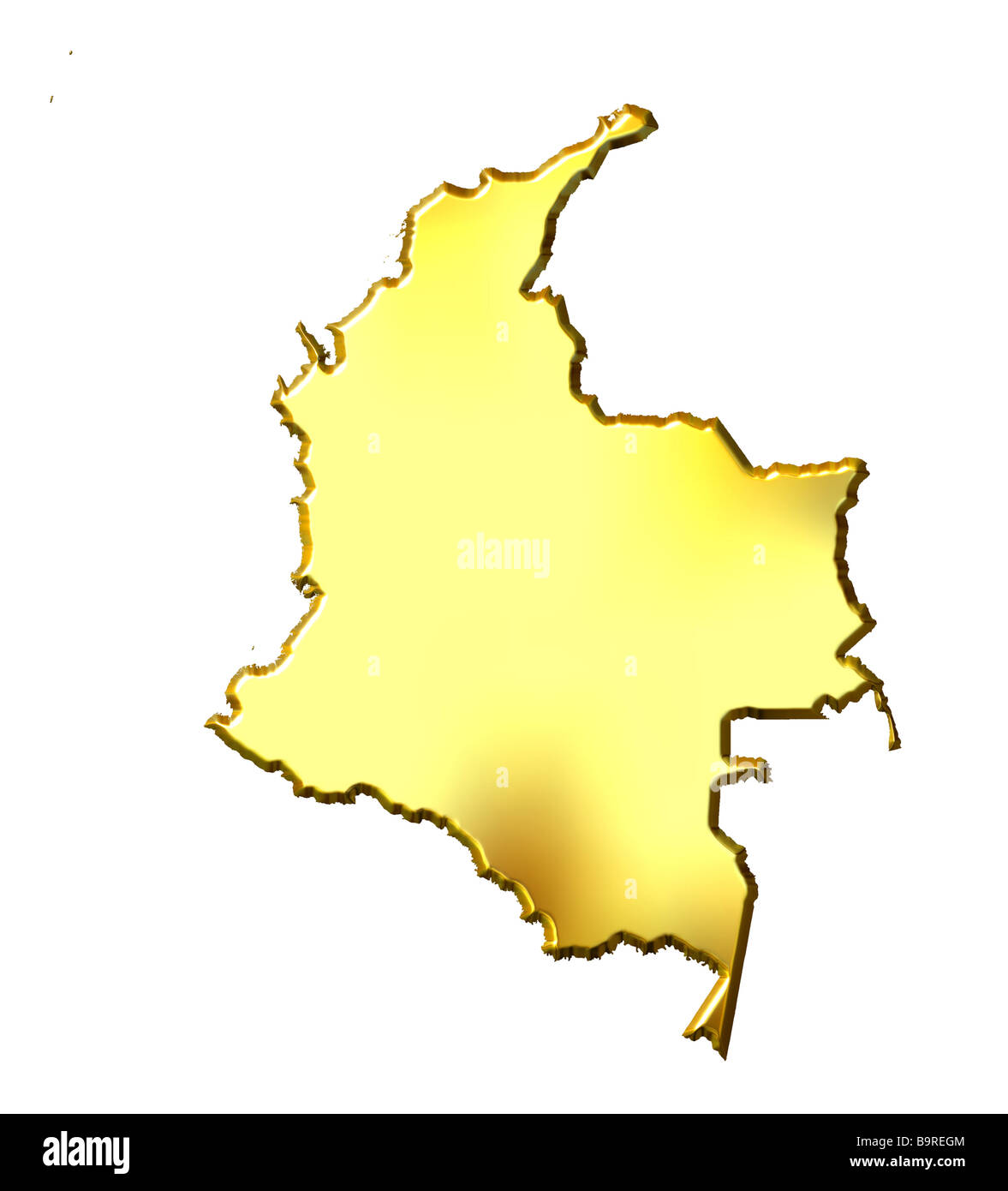 Colombia gold map hi-res stock photography and images - Alamy