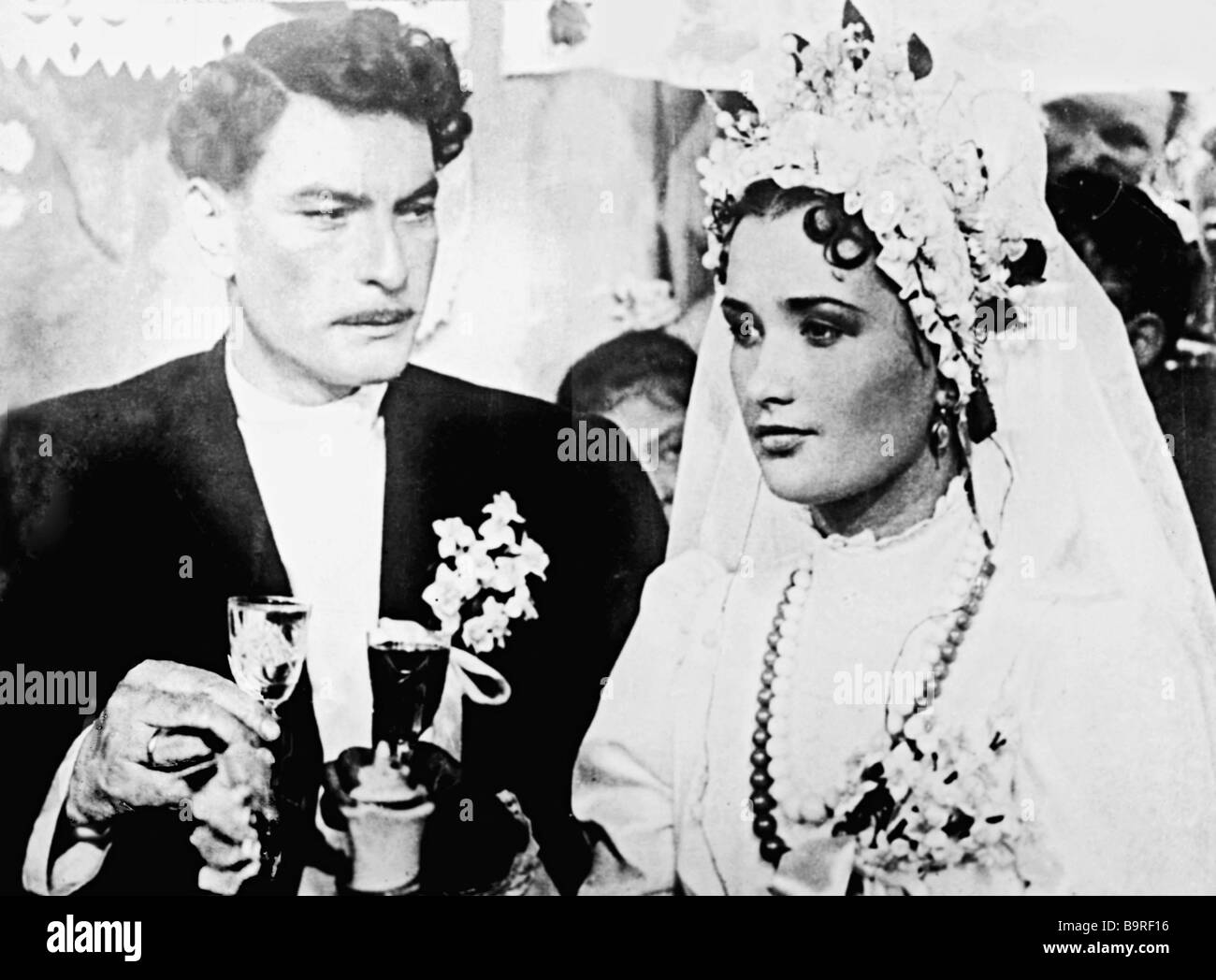 Still from film And Quiet Flows the Don Grigory Pyotr Glebov weds ...