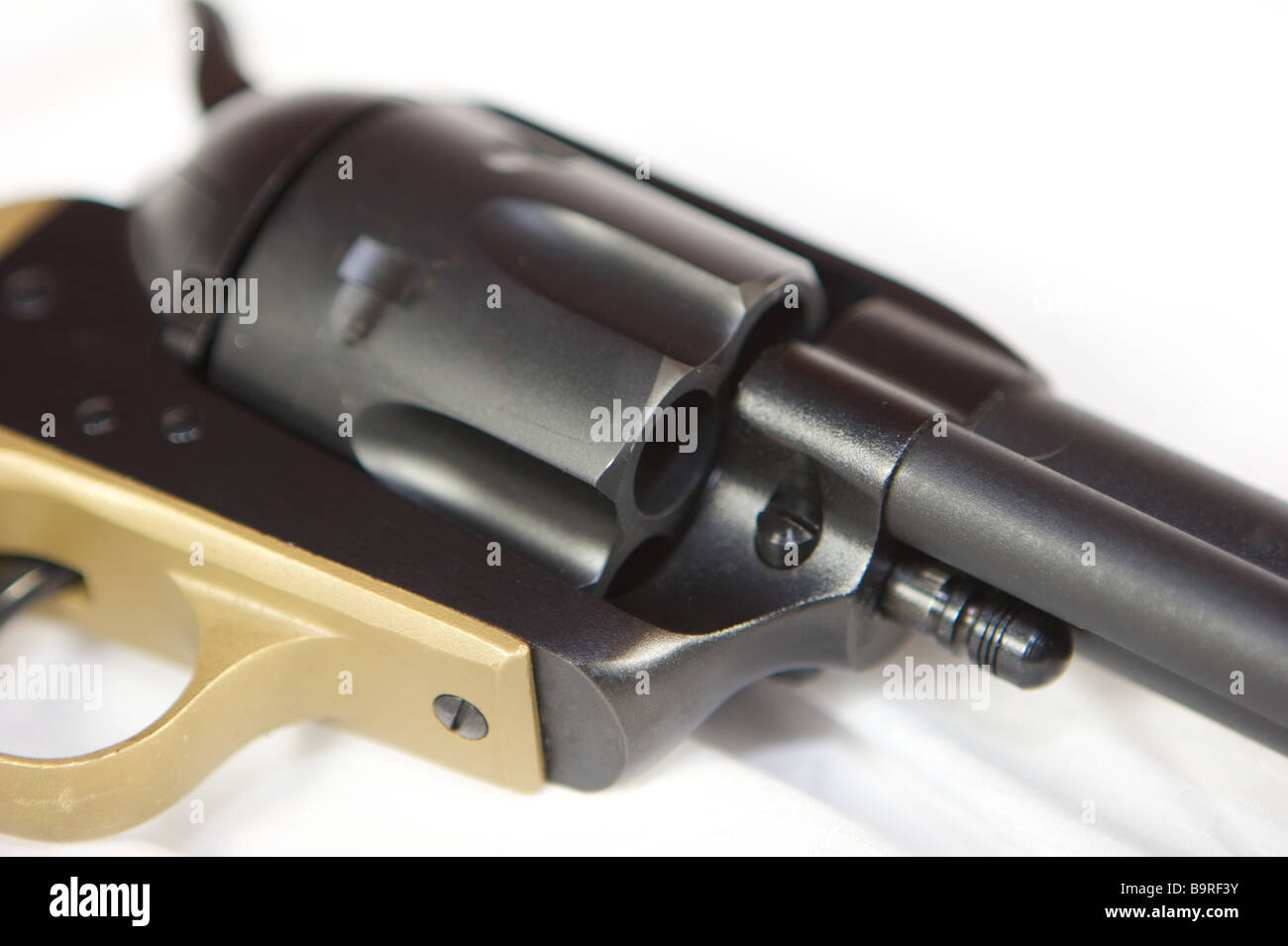 45 caliber revolver close-up Stock Photo - Alamy