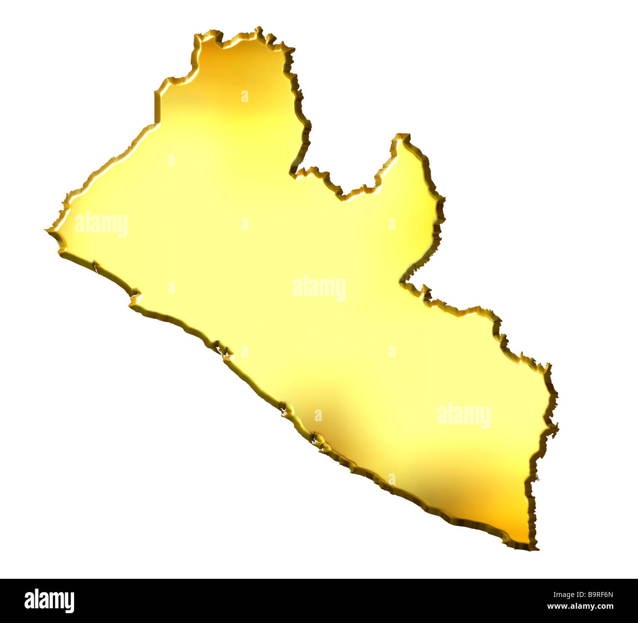 Liberia gold map hi-res stock photography and images - Alamy