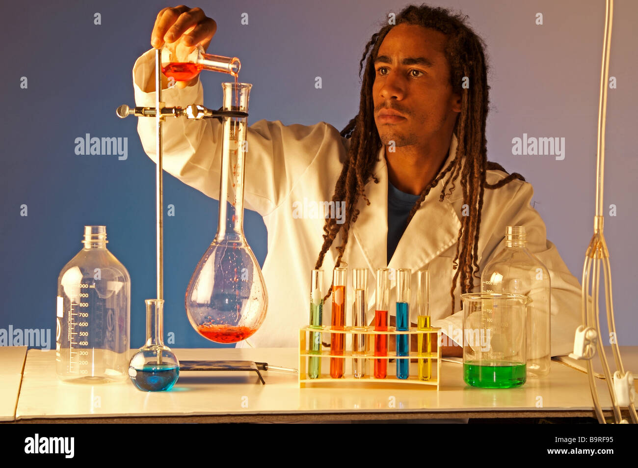 Chemist at work Stock Photo - Alamy