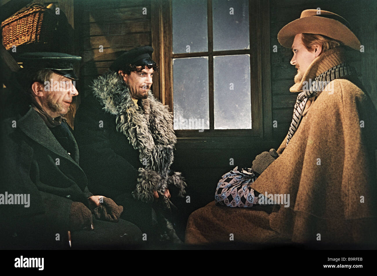 From left to right Sergei Martinson as Lebedev Leonid Parkhomenko as ...