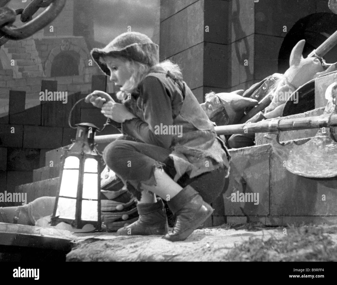 Soviet actress Nadezhda Rumyantseva as the Wood Boy in the film Star ...