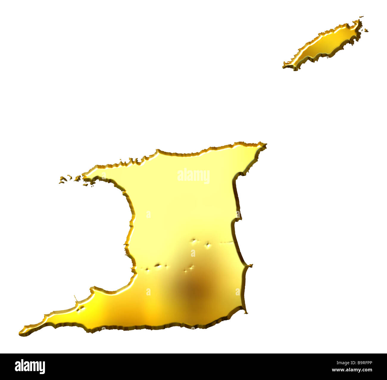 Trinidad map hi-res stock photography and images - Alamy