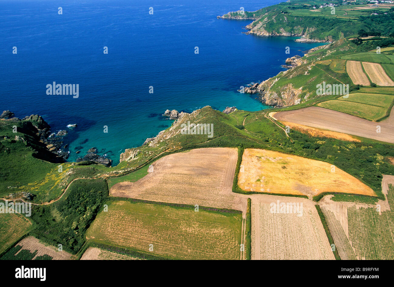 Aerial view of guernsey hi-res stock photography and images - Alamy
